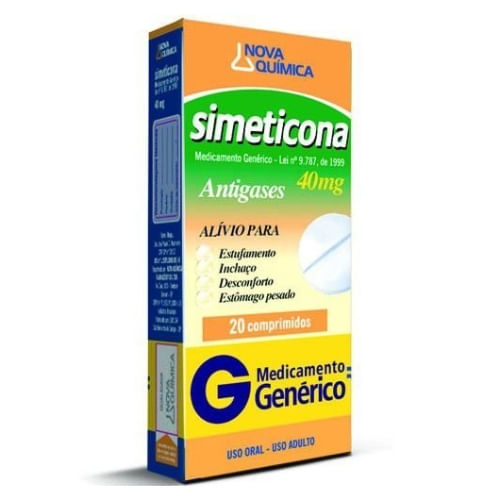 Simeticona 125mg em 10 cápsulas